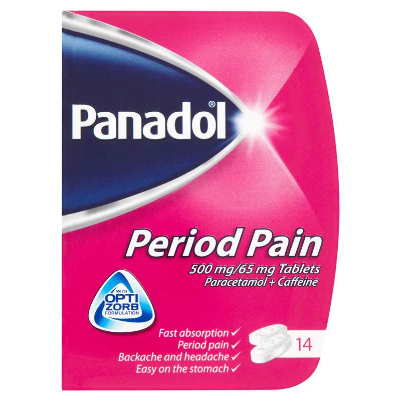 Panadol Period Pain 500mg/65mg Tablets 14 Tablets — Health Pharm